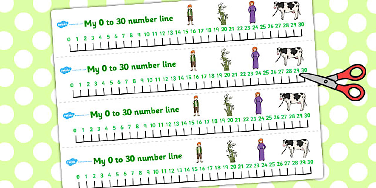 Jack and the Beanstalk Number Lines 0-30 (teacher made)