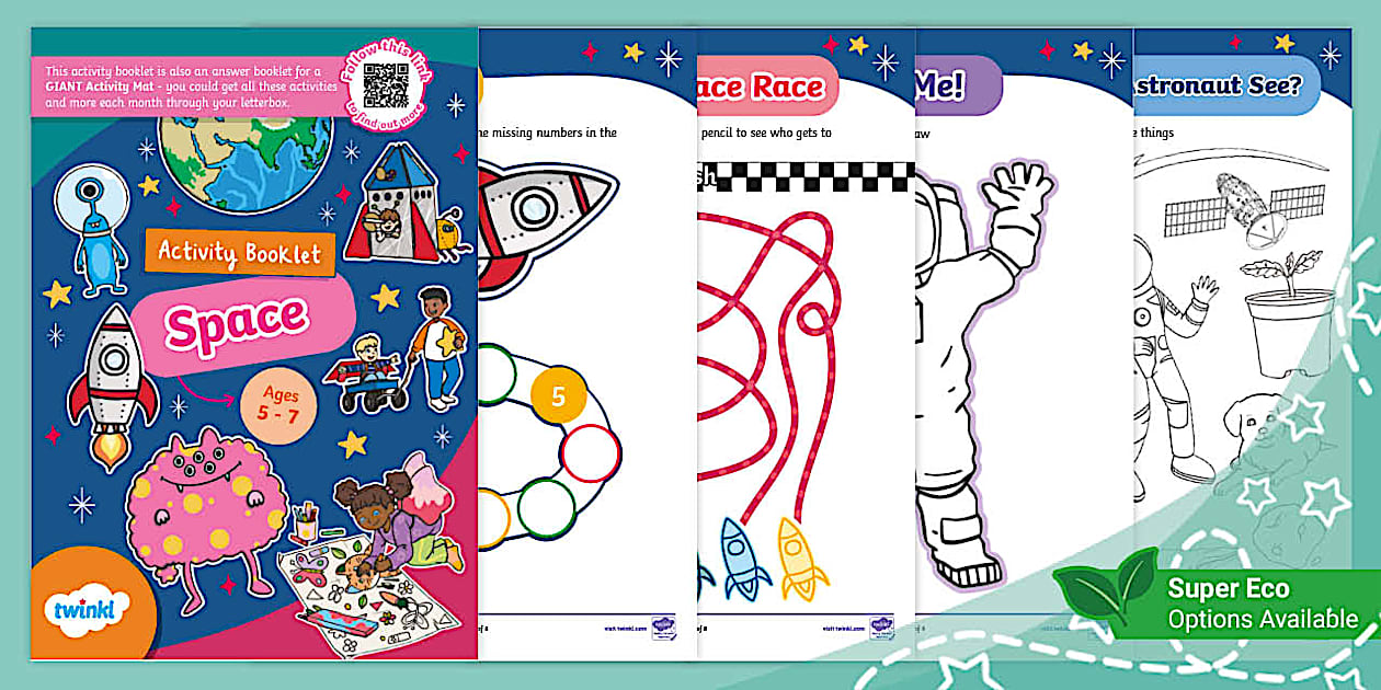 Space Activity Booklet (Ages 5 - 7) (teacher made) - Twinkl
