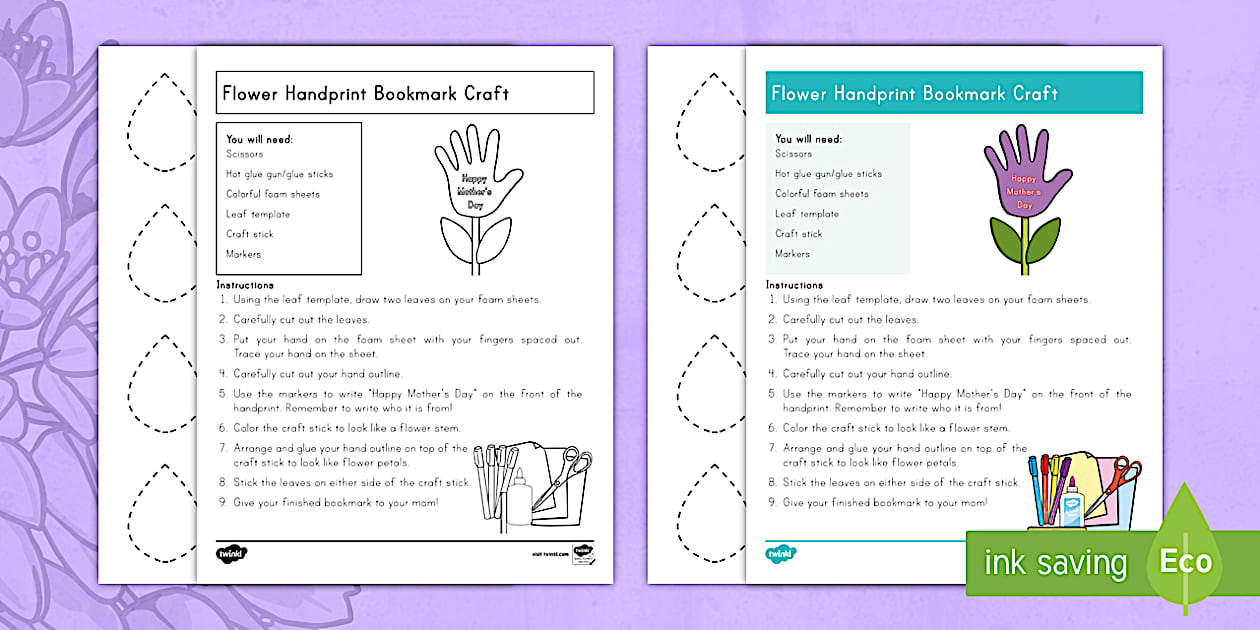 Mother's Day Bookmark Craft – Lesson Ideas – Twinkl USA