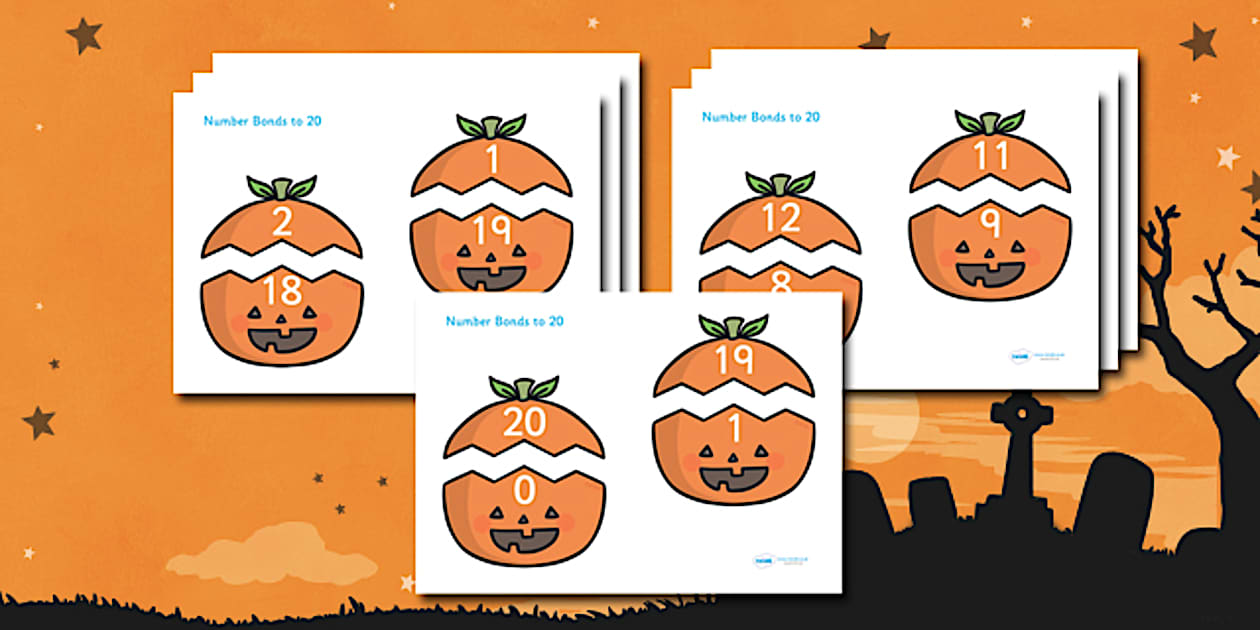 Number Bonds to 20 (on Pumpkins) (l'insegnante ha fatto)