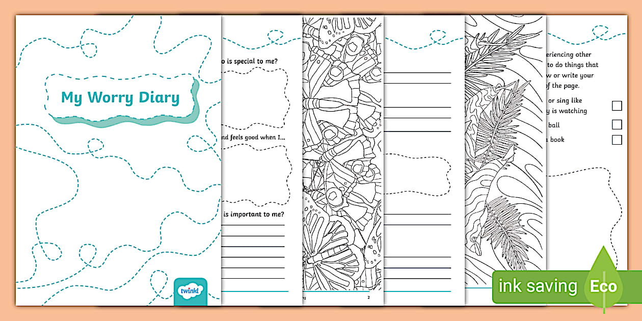 My Worry Diary KS2 Journal for Children | Twinkl - Twinkl