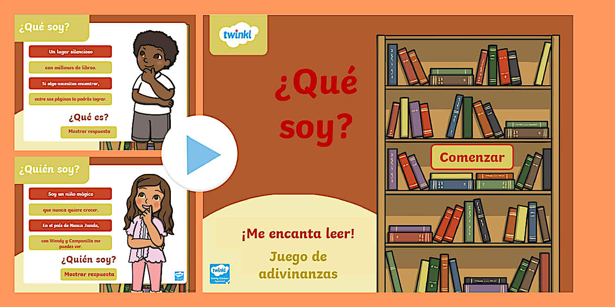 Juego de adivinanzas: ¿Qué soy? - Me encanta leer - Twinkl