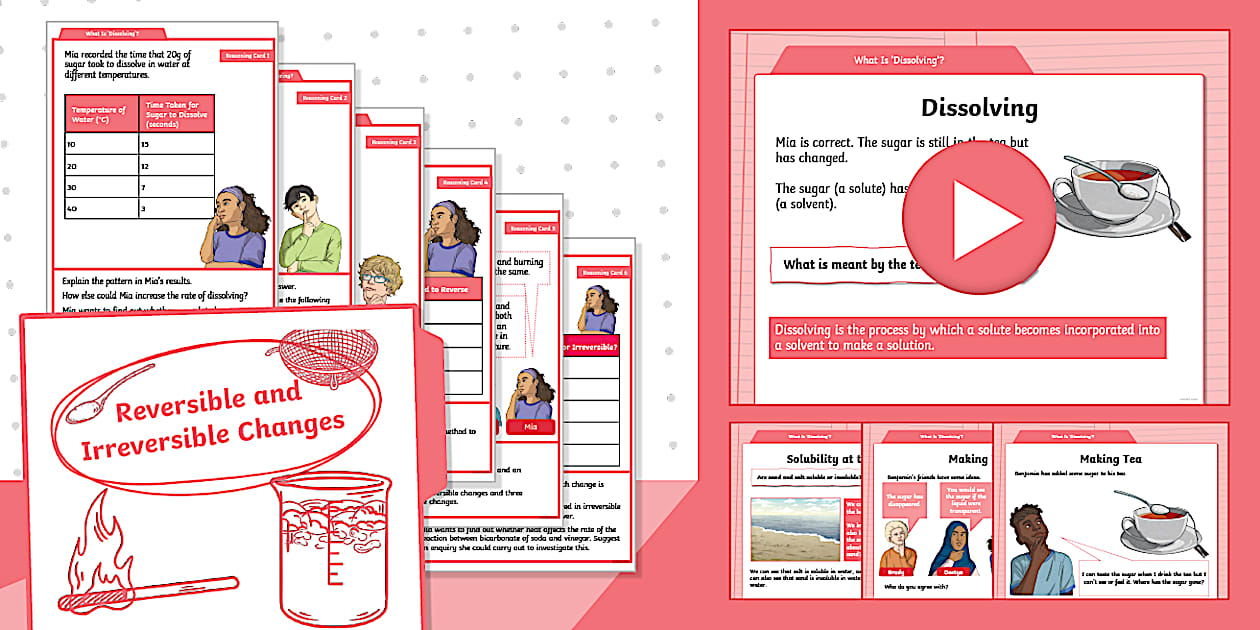 Step into Science: Year 5: Summer: Block 2: Reversible and Irreversible