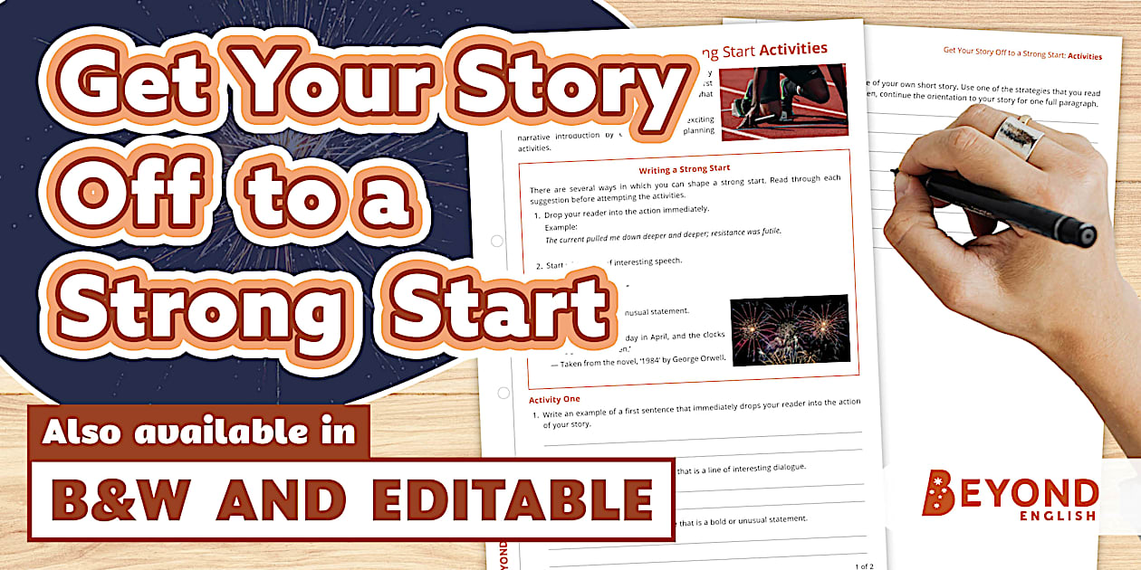 Get Your Story Off to a Strong Start - Activities