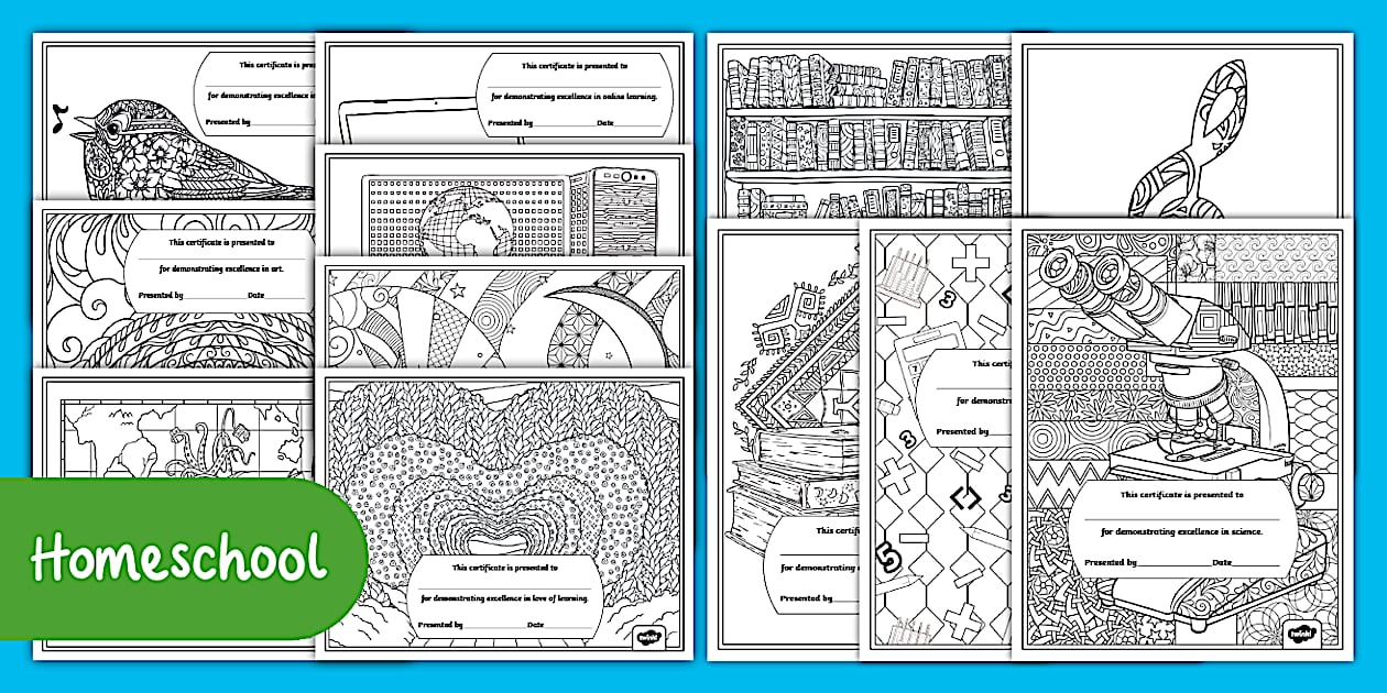 Homeschool Achievement Awards for Older Children | Twinkl USA