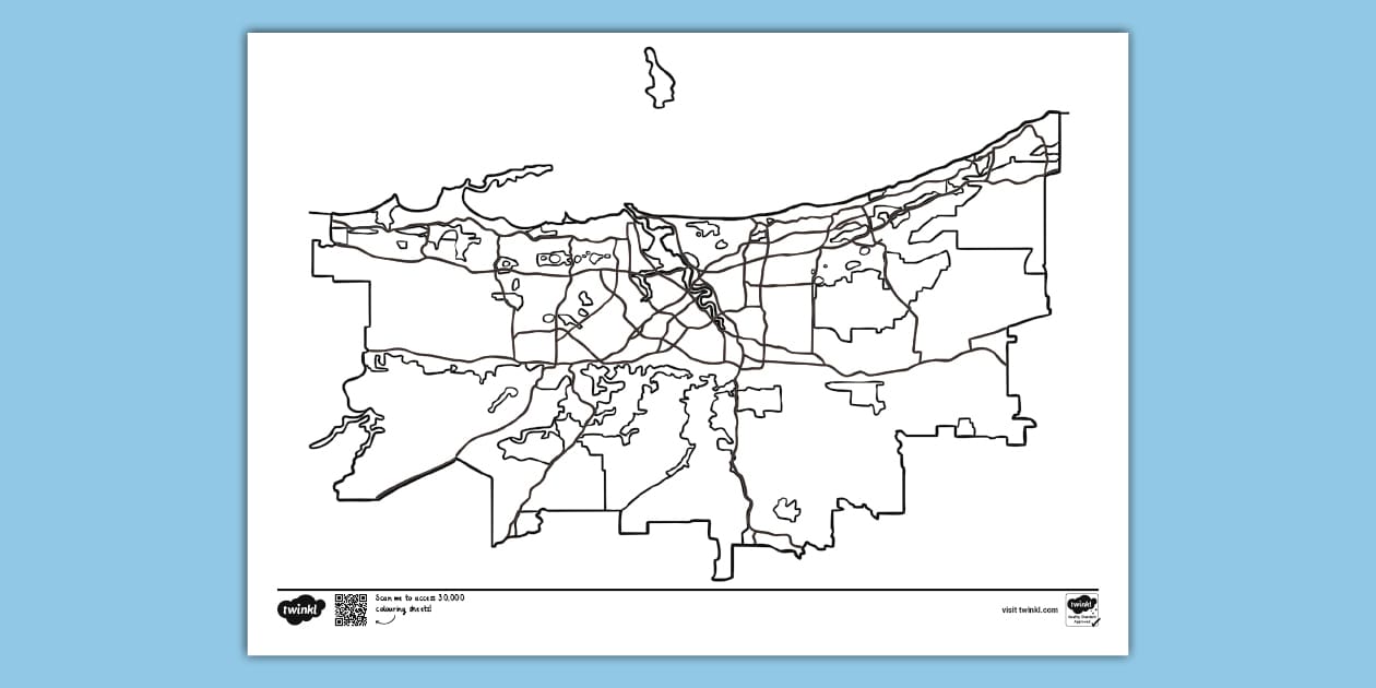 Aerial View Colouring Sheet | Colouring Pages | Twinkl