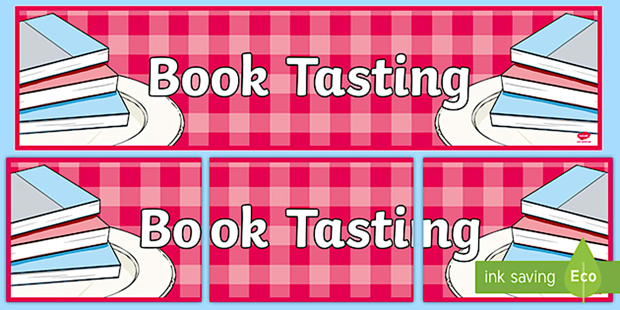Book Tasting Banner (Teacher-Made) - Twinkl