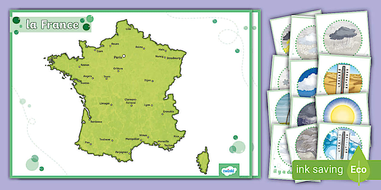 👉 French: Weather Forecasting Role-Play Pack - Twinkl