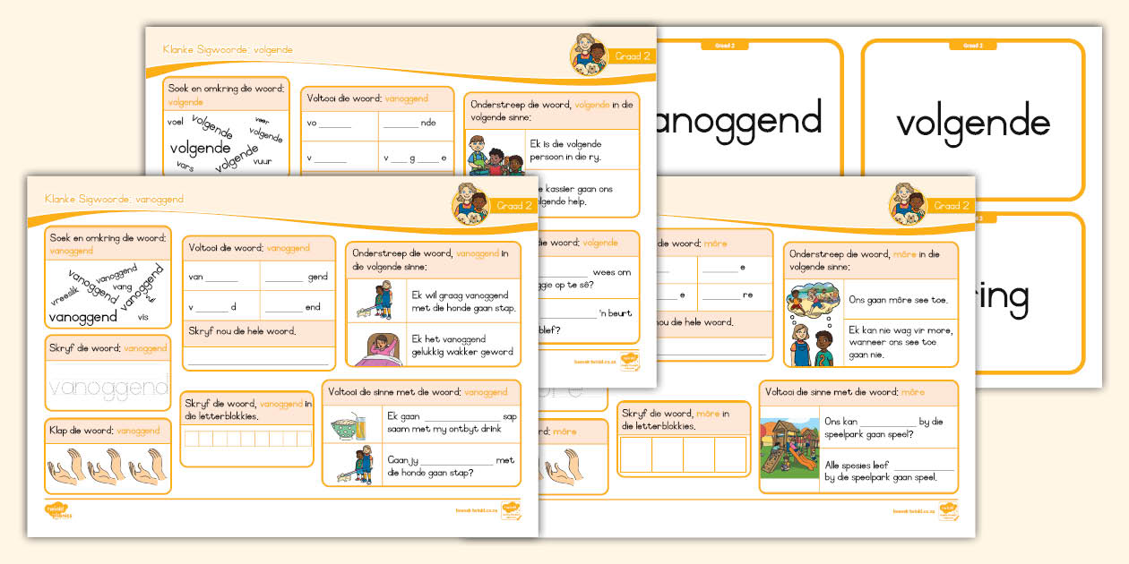 Graad 2 Klanke Sigwoorde -lik (teacher made) - Twinkl