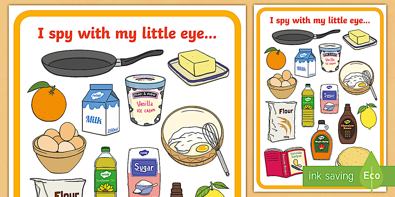 Pancake Day Themed I Spy Activity (teacher made) - Twinkl