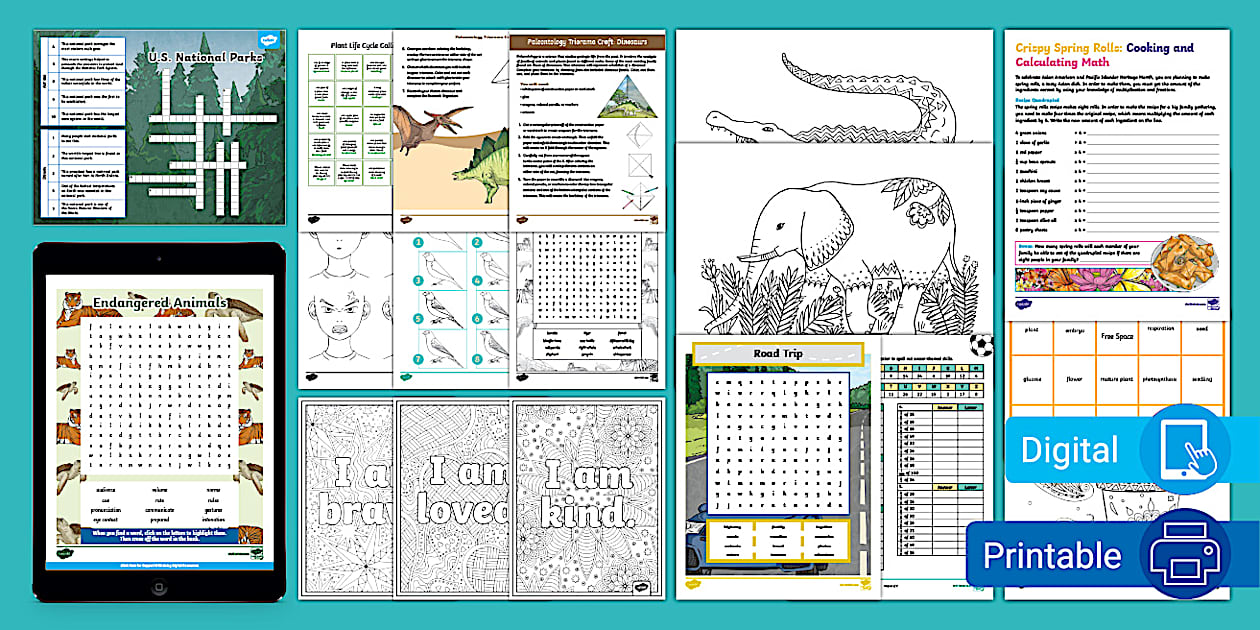 Third Grade No-Prep Indoor Recess Activity Pack - Twinkl