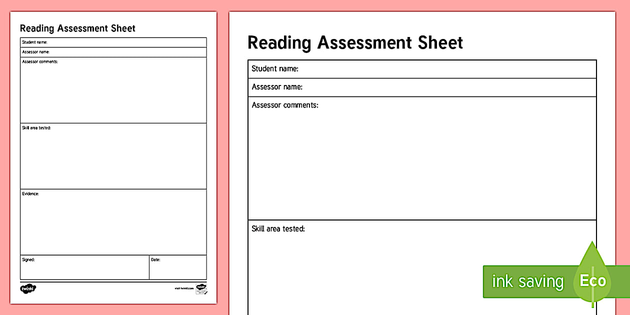 Editable Reading Assessment Tracker (teacher made) - Twinkl