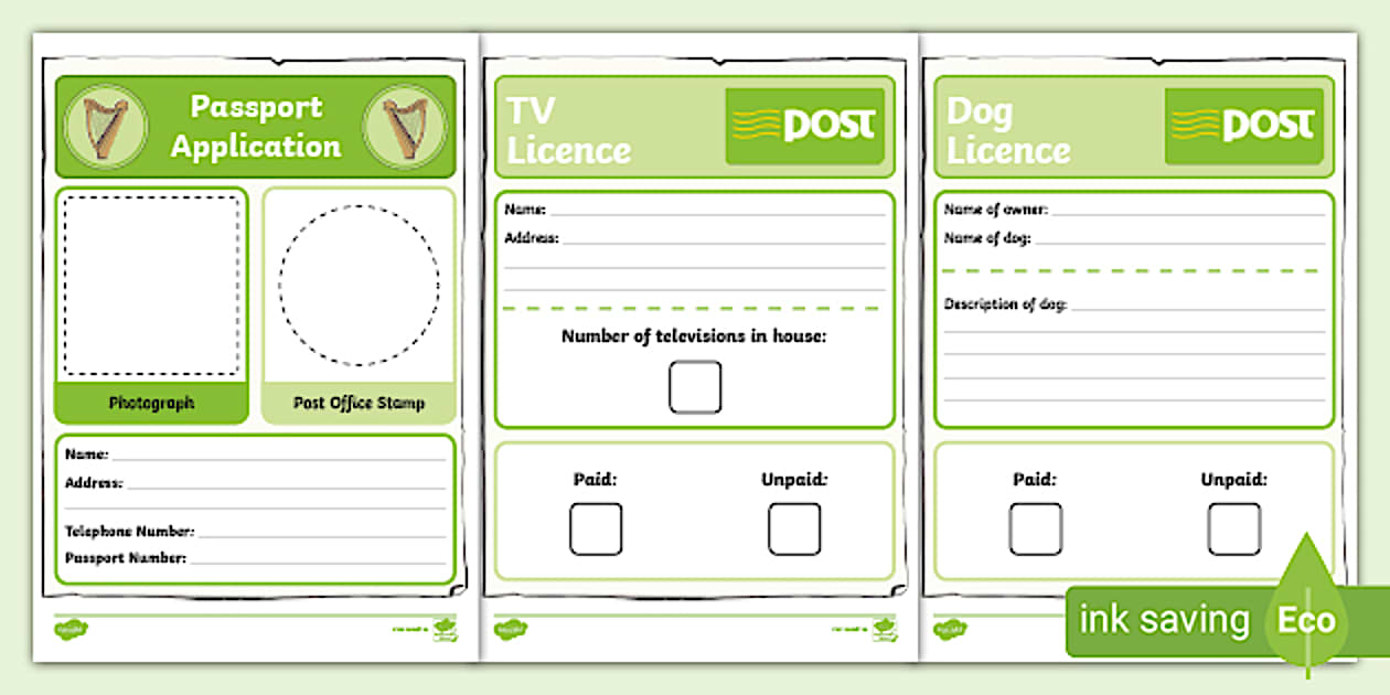 Irish Post Office Display Pack (teacher made) - Twinkl