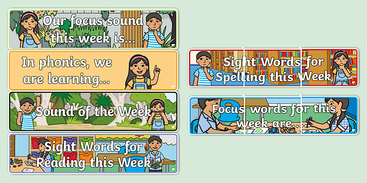 Twinkl Phonics Display Banners (teacher made) - Twinkl