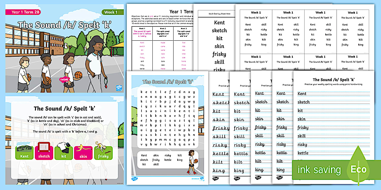 Year 1 Term 2B Week 1 Spelling Pack (teacher made) - Twinkl