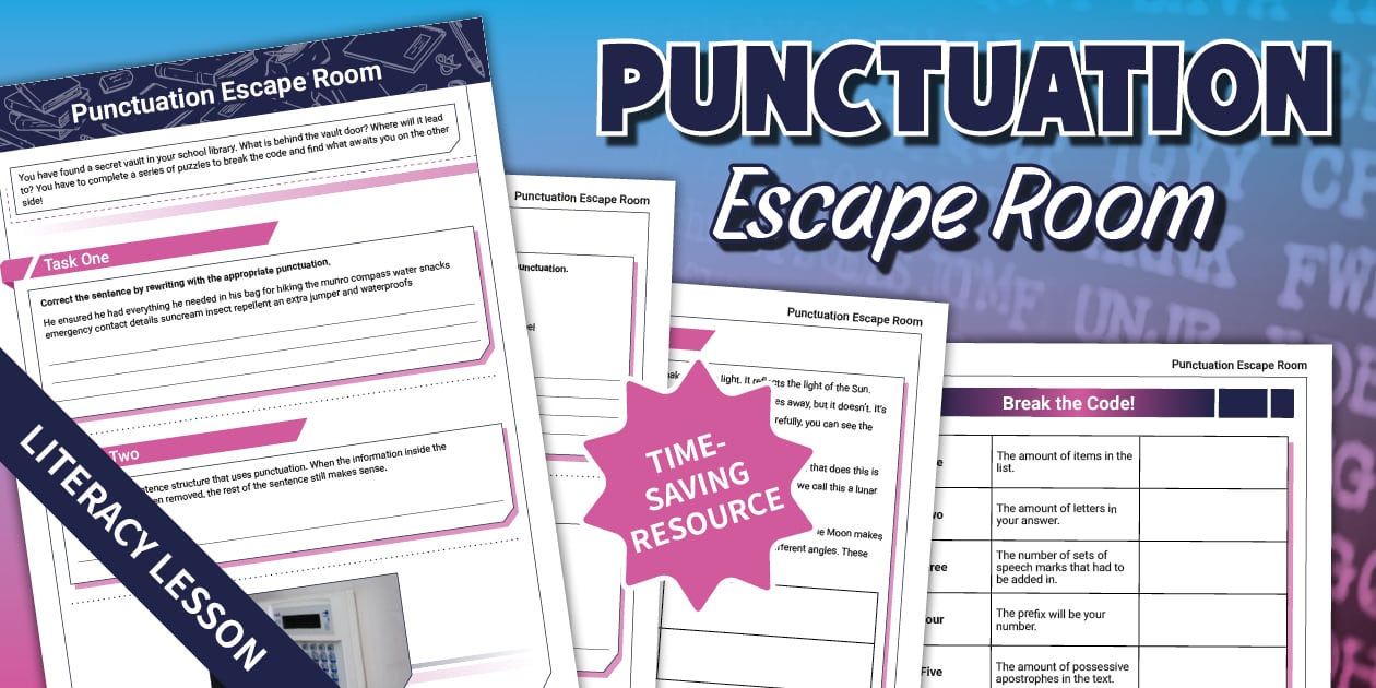 Punctuation Escape Room