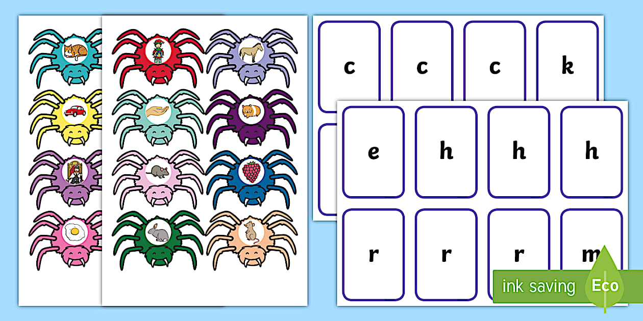 Spider Splat Phonics Group 2 Game (teacher made) - Twinkl