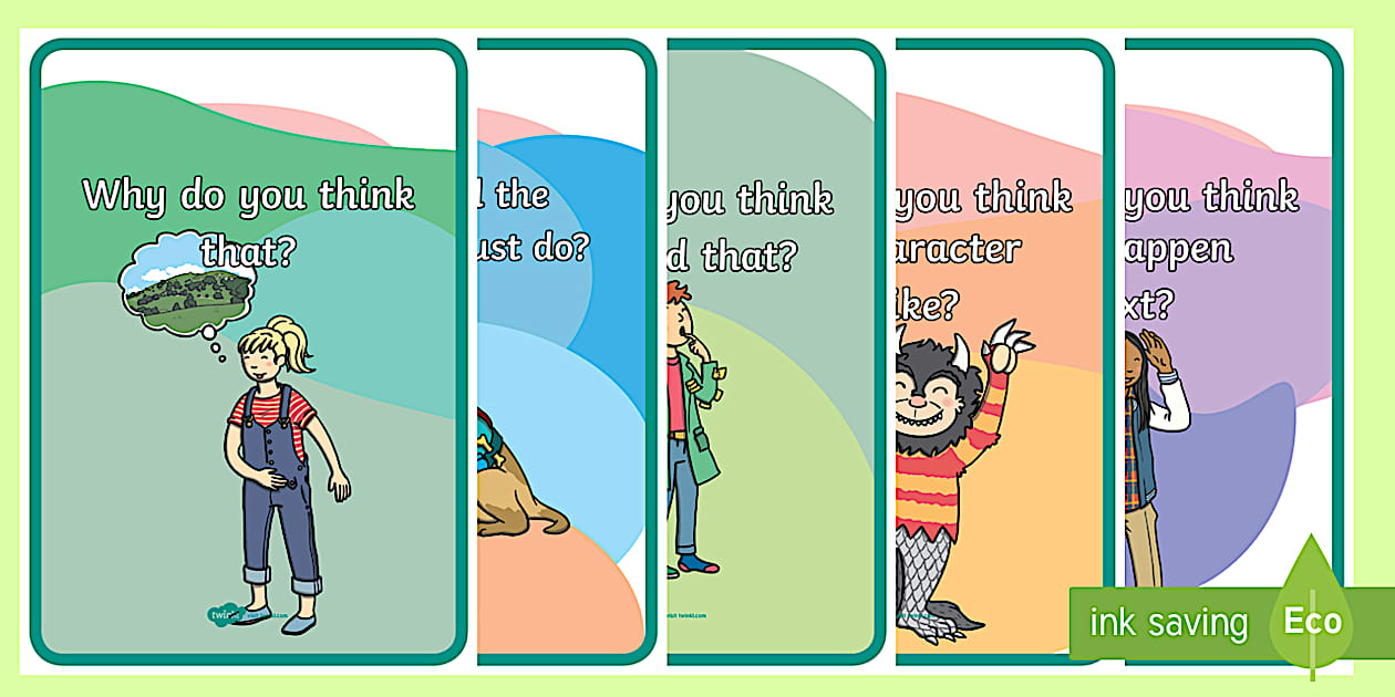 👉 Reading Prompts and Questions Display Posters - Twinkl