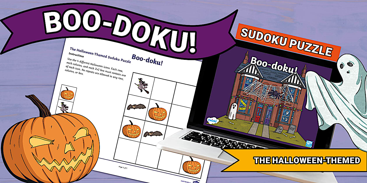 Halloween-Themed Sudoku Puzzle Pack