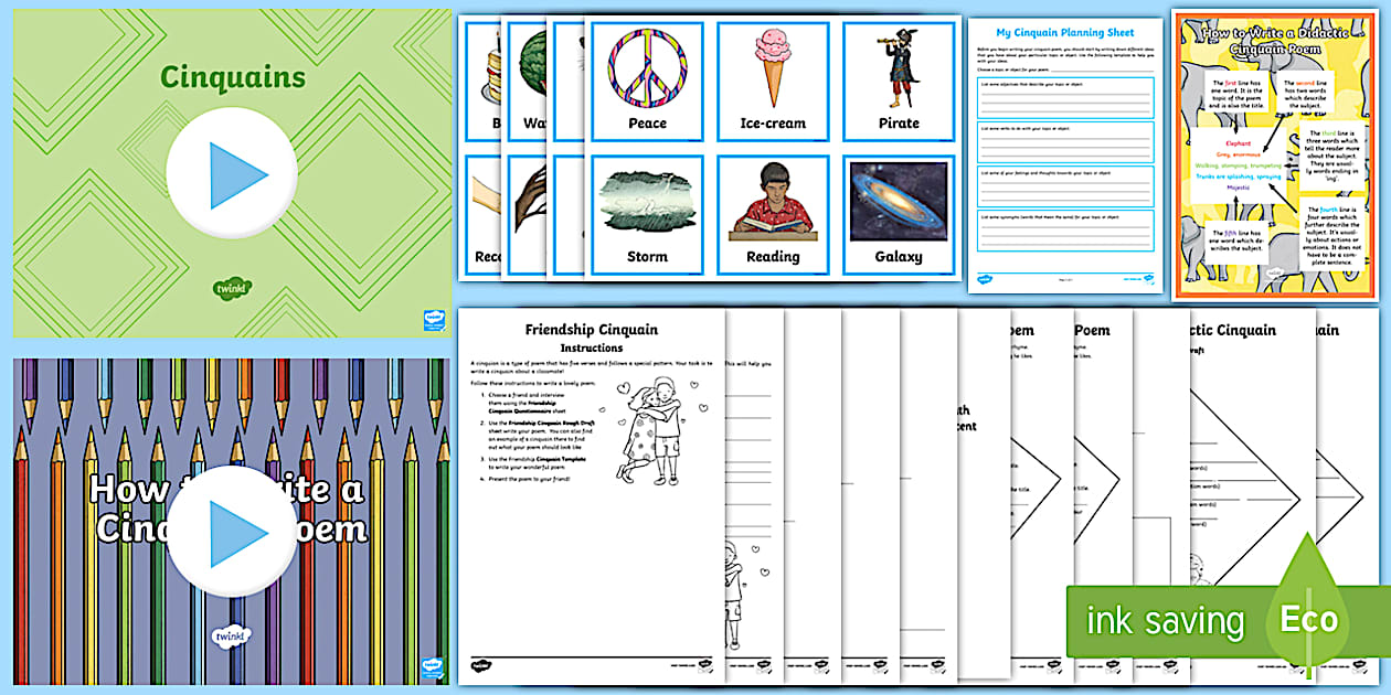 Cinquain Poetry Lesson Pack | Primary Resource