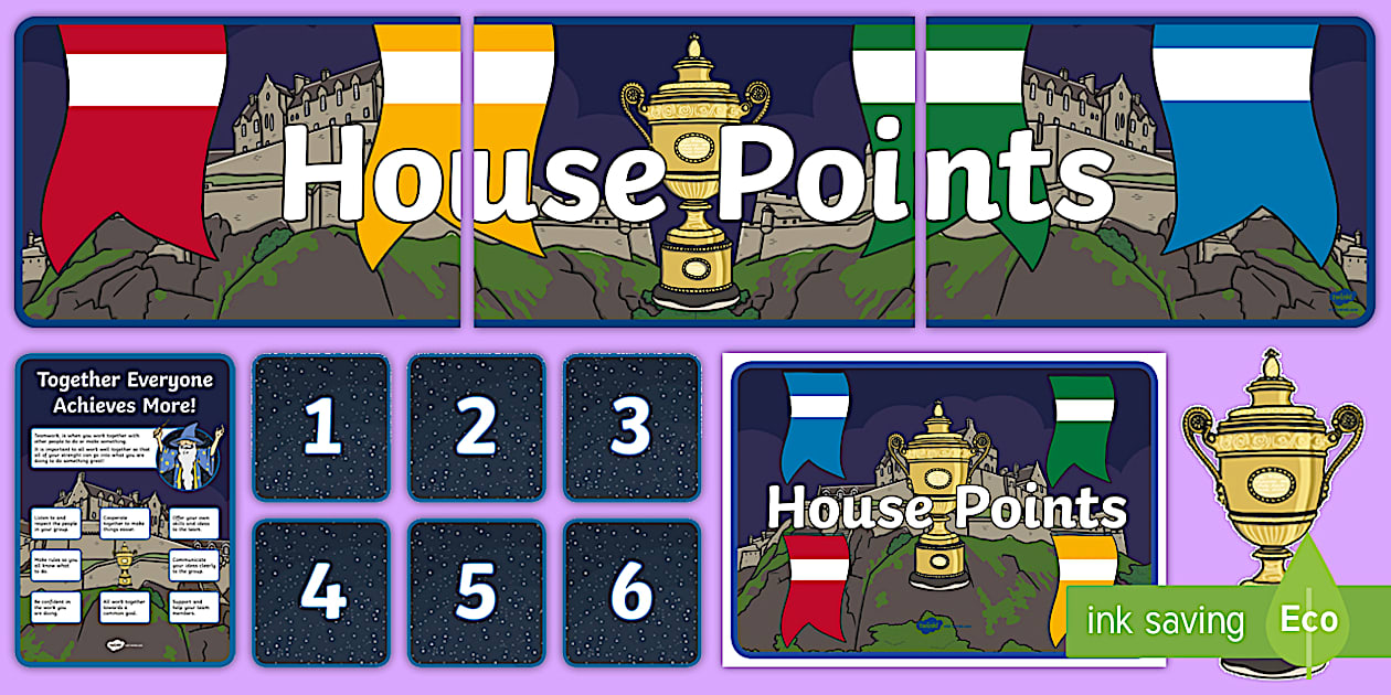 Wizard House Points Display Pack (teacher made) - Twinkl
