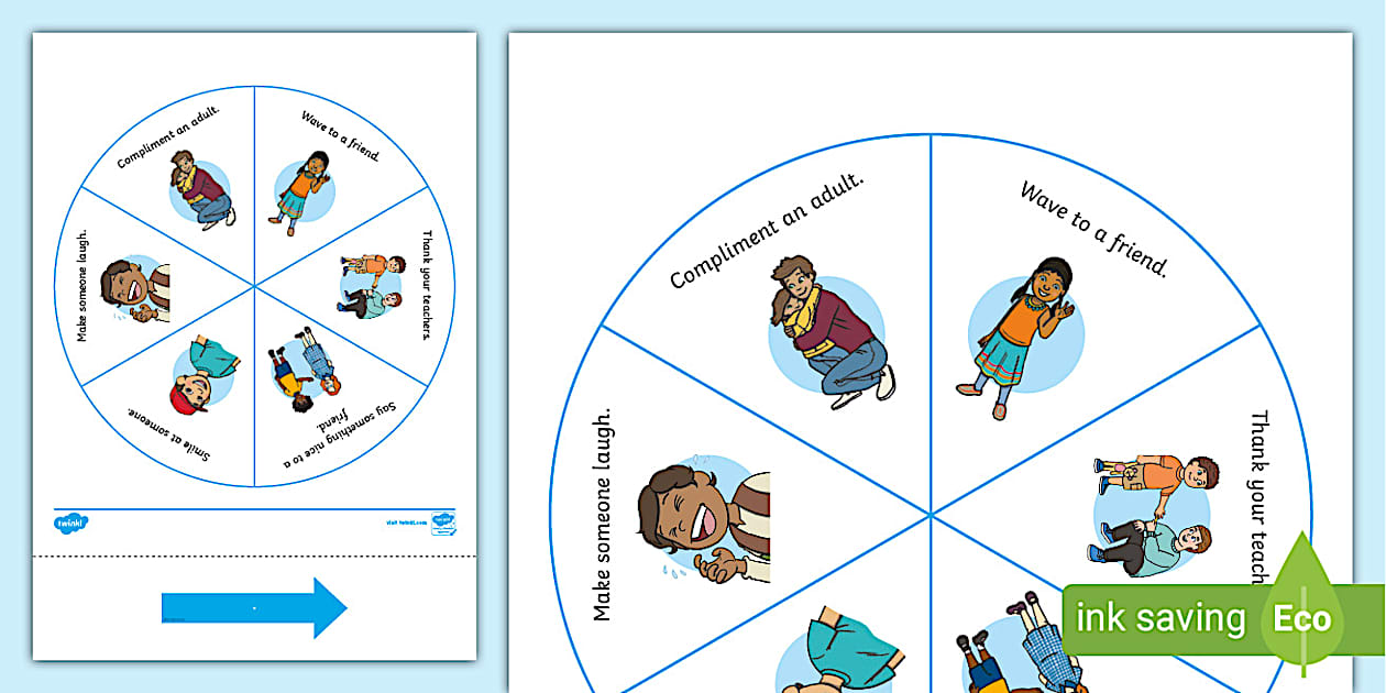 Acts of Kindness Spinner - Twinkl