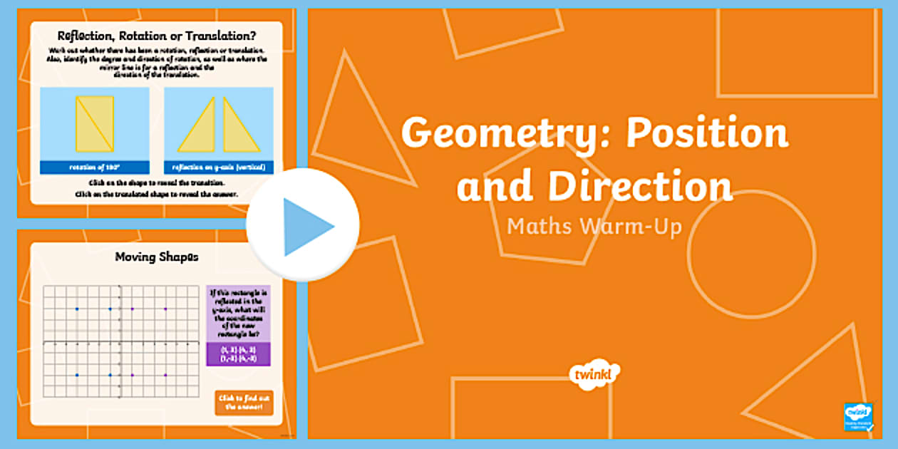 Year 6 Geometry Position and Direction Maths Warm-Up PowerPoint