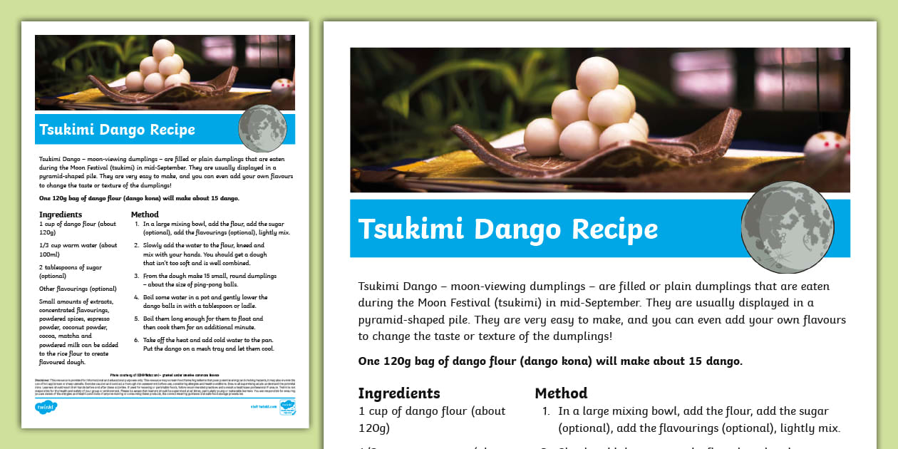 Tsukimi Dango Recipe | Moon-Viewing Festival | Primary