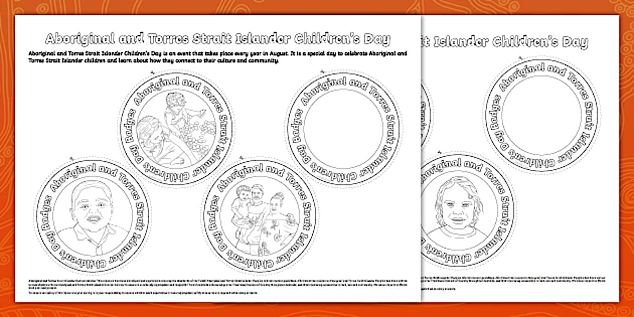 Aboriginal and Torres Strait Islander Children's Day Badges