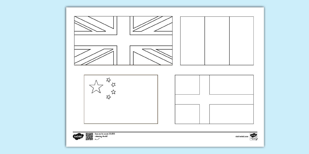 Flags Colouring Sheet | Colouring Sheets (teacher made)