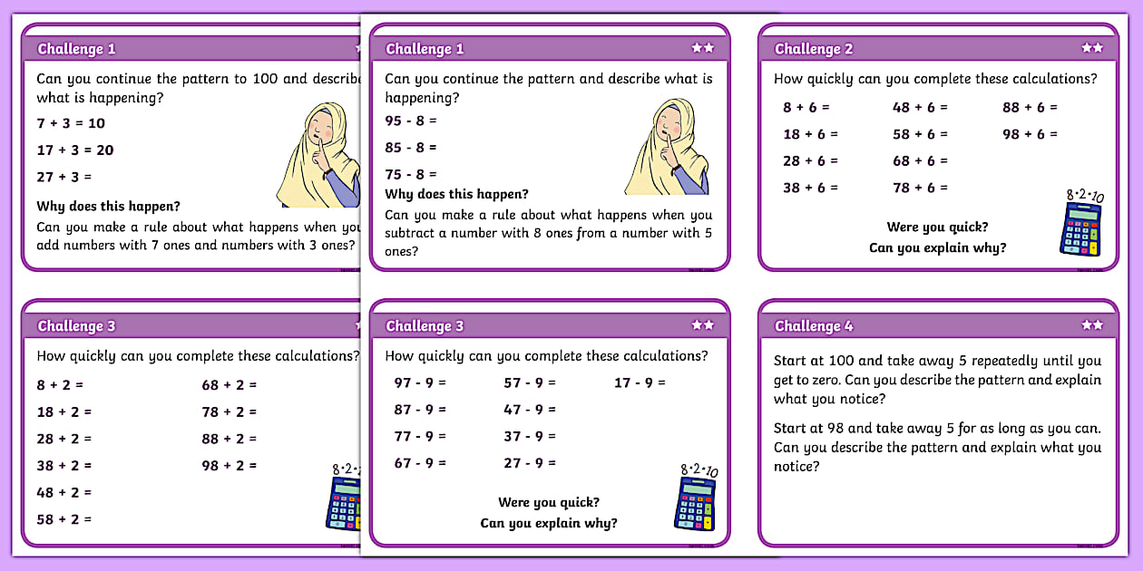 Speedy Number Bonds Differentiated Challenge Cards - Twinkl