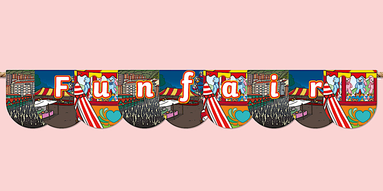 Funfair Display Bunting (Teacher-Made) - Twinkl