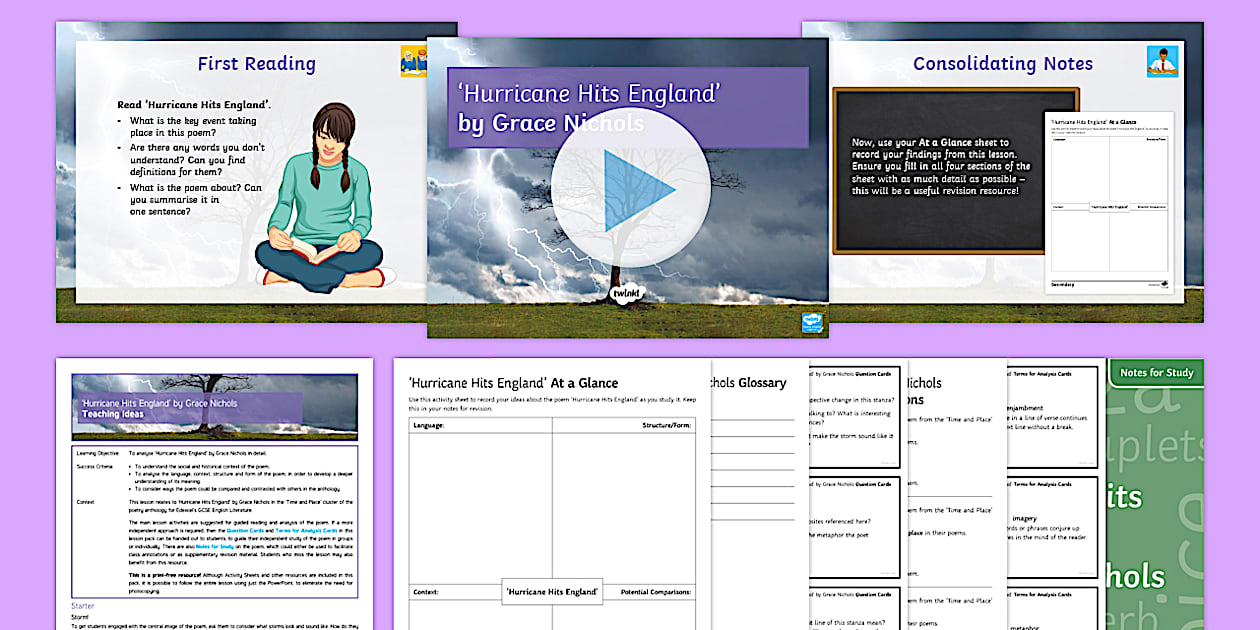 GCSE Introductory GCSE Lesson Pack to Support Teaching on 'Hurricane Hits