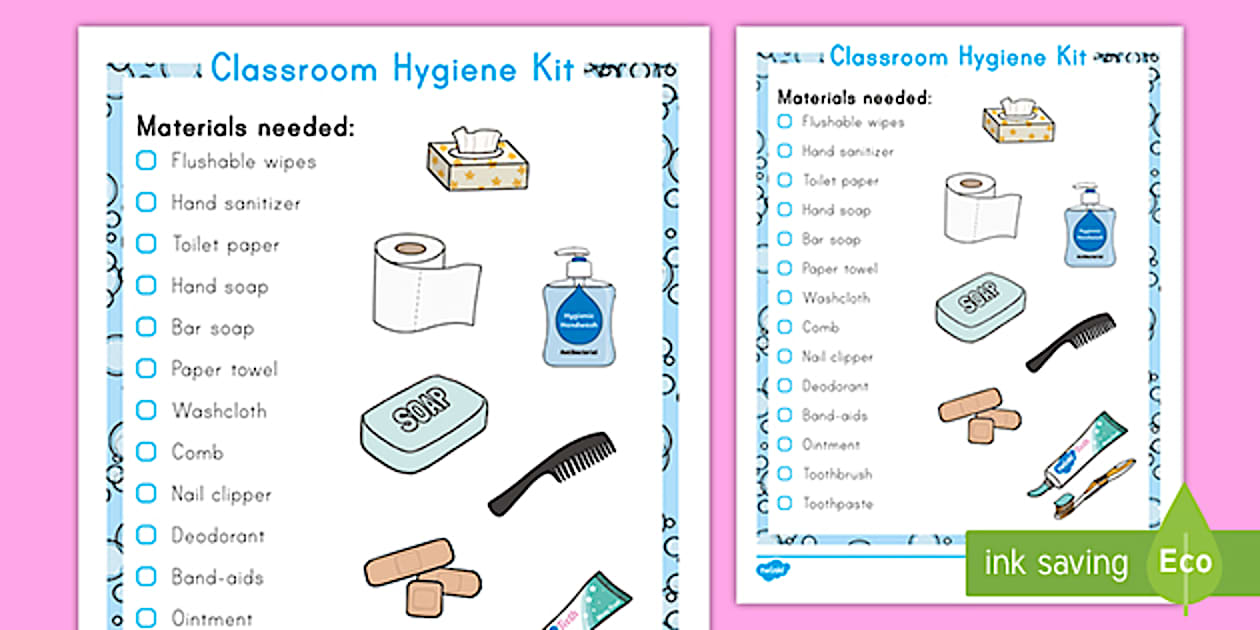 Hygiene Kit List for School - Primary Resources - Twinkl