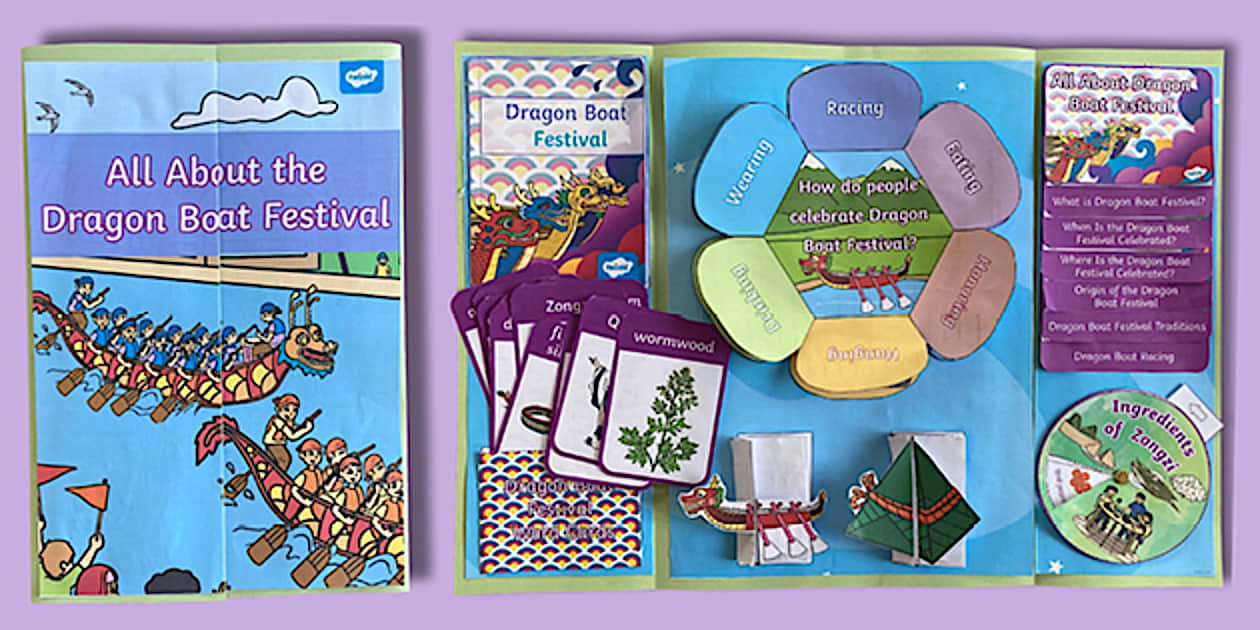 All about Dragon Boat Festival Lapbook (teacher made)
