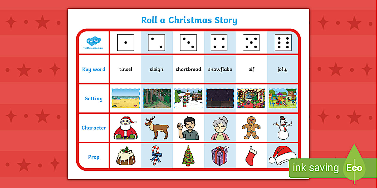 Roll a Christmas Story F-2 (Teacher-Made) - Twinkl