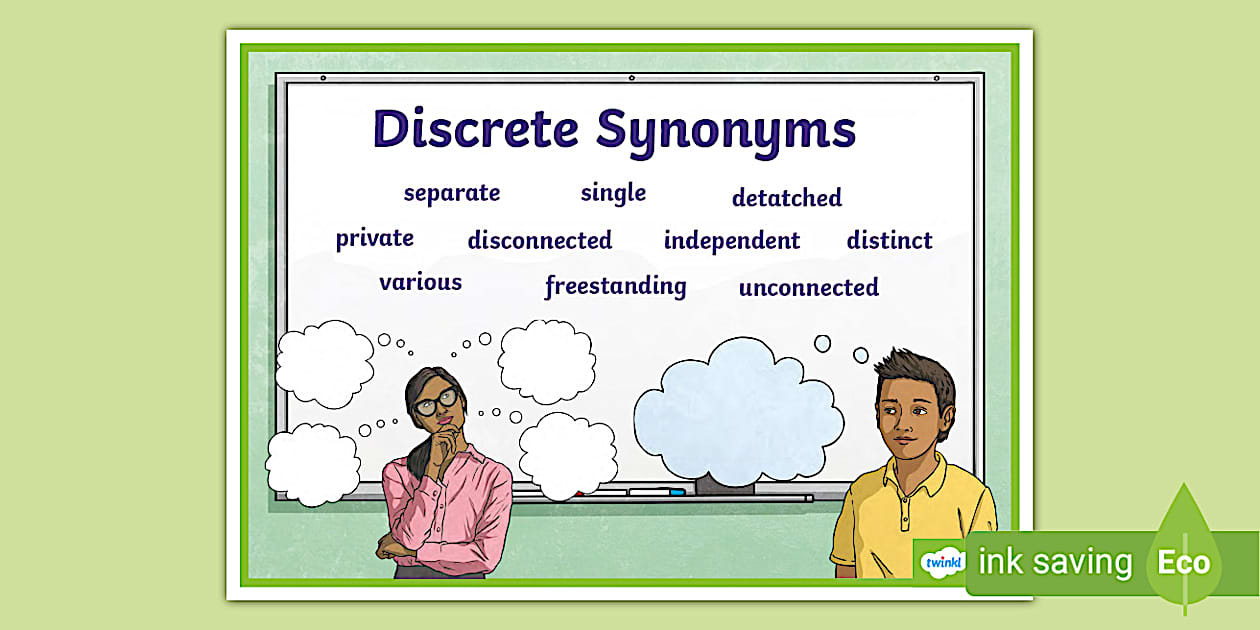 Discrete Synonyms Word Mat (teacher made) - Twinkl