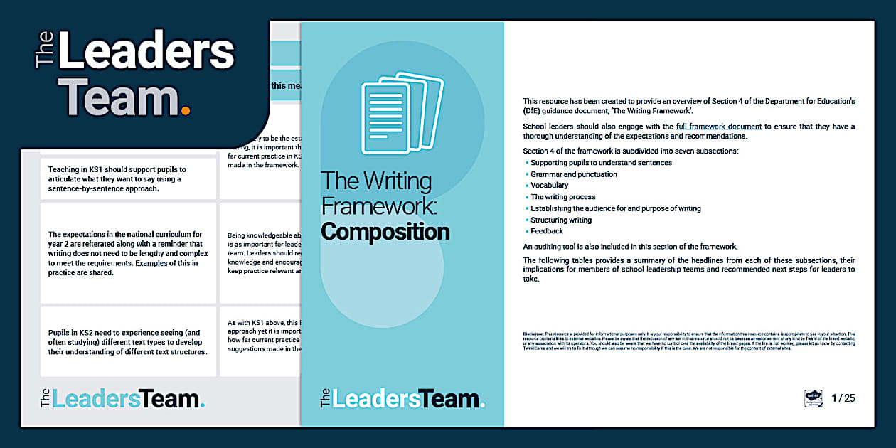 Writing Framework: Composition Guidance for Leaders