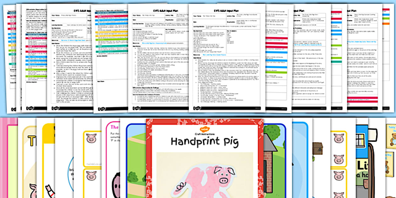 EYFS The 3 Little Pigs Adult Input Planning and Resource Pack