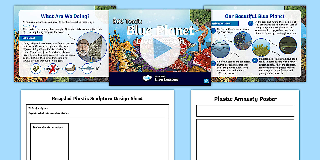 FREE! - BBC Teach Live Lesson Blue Planet Activity Pack Age 7-9 LKS2