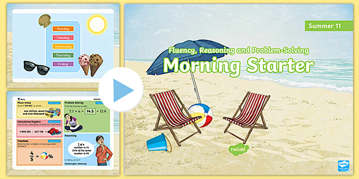 Year 6 Maths Summer Morning Starter PowerPoint 11 - Twinkl