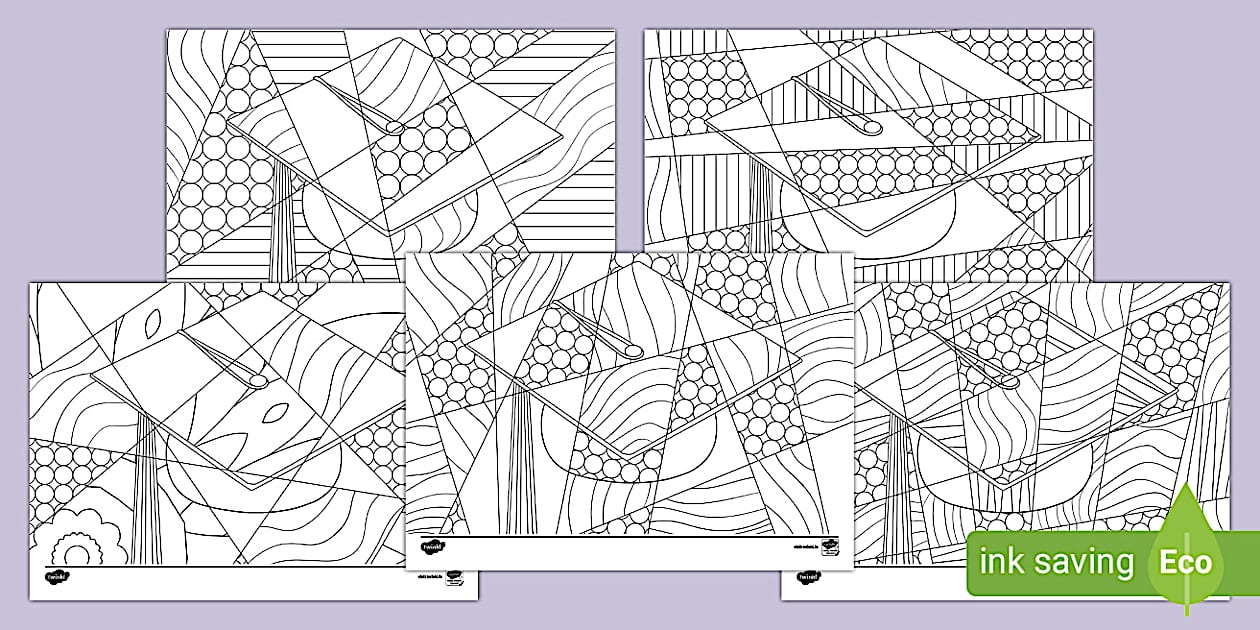 Graduation Cap Art (Activity Sheets)