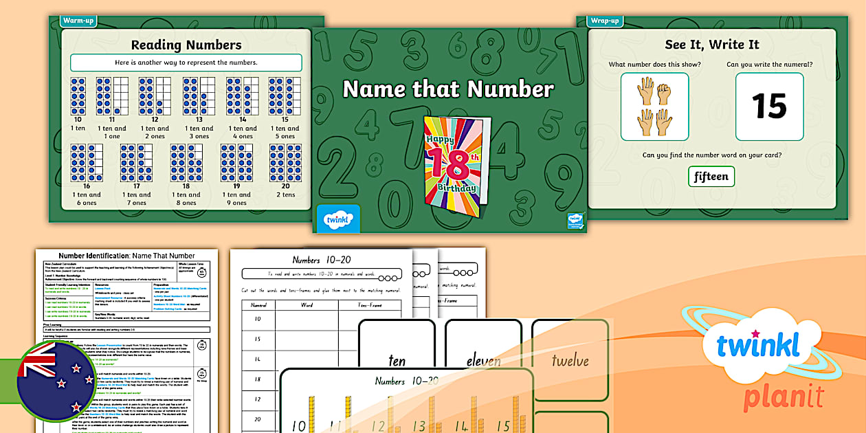 Level 1 Number Identification: Writing Numbers in Numerals and Words ...