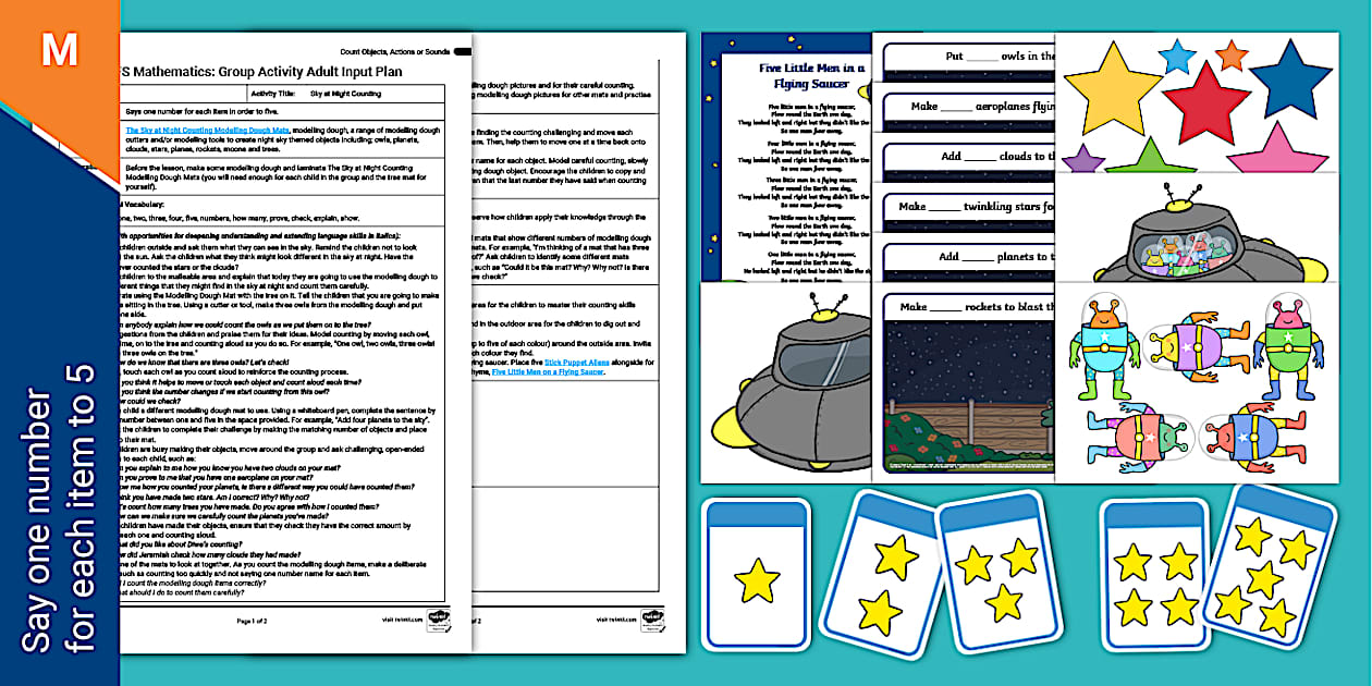 EYFS Maths: Sky at Night Counting Group Plan & Resource Pack