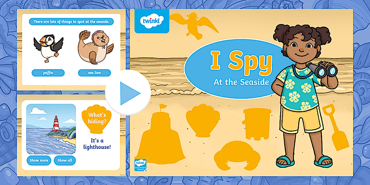 I Spy at the Seaside PowerPoint (professor feito) - Twinkl