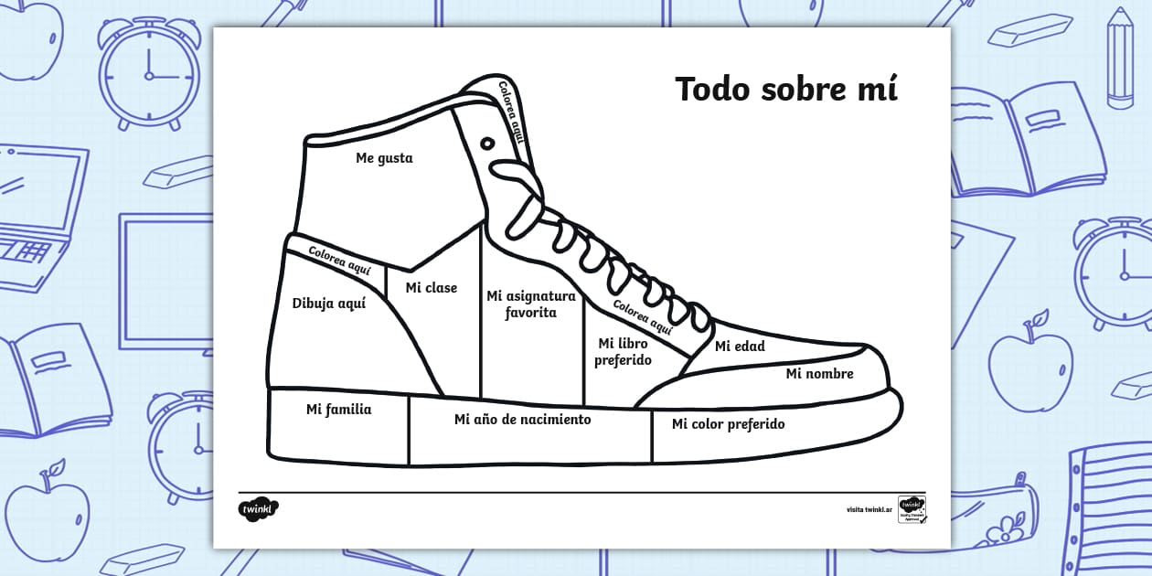 Hoja de actividad: todo sobre mí - Twinkl