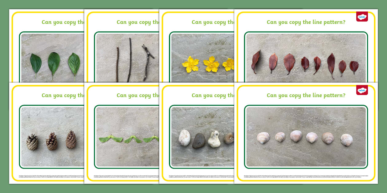 👉 Nature-Themed Line Patterns Display Posters - Twinkl