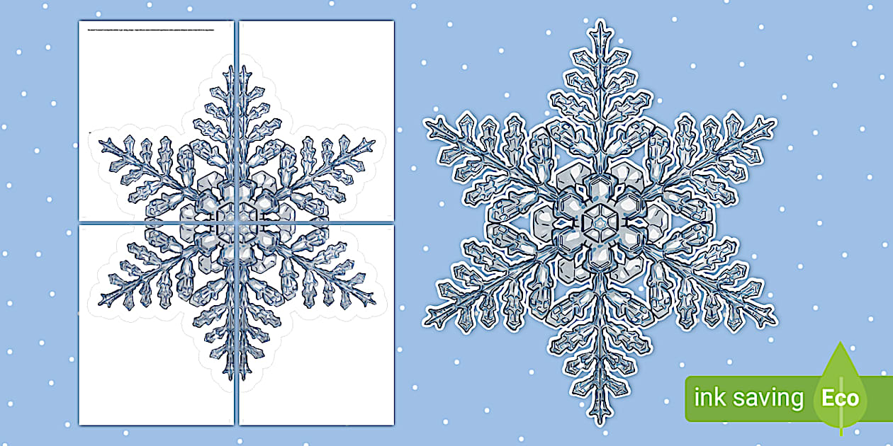 Extra Large Snowflake Display Cut-Out (teacher made)