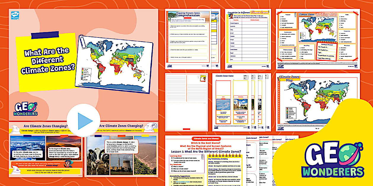 Geo Wonderers LKS2: Climate Zones and Biomes Lesson Pack 1