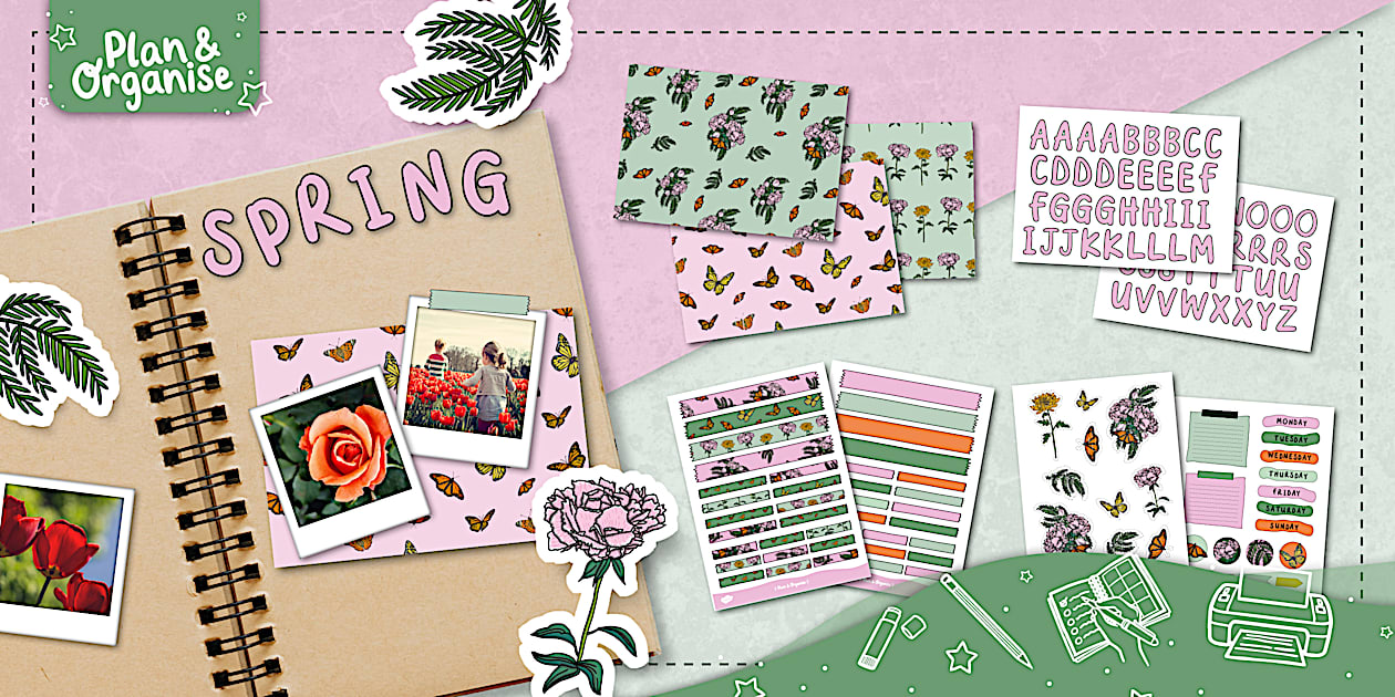 Spring | Printable Scrapbooking Kit (teacher made) - Twinkl